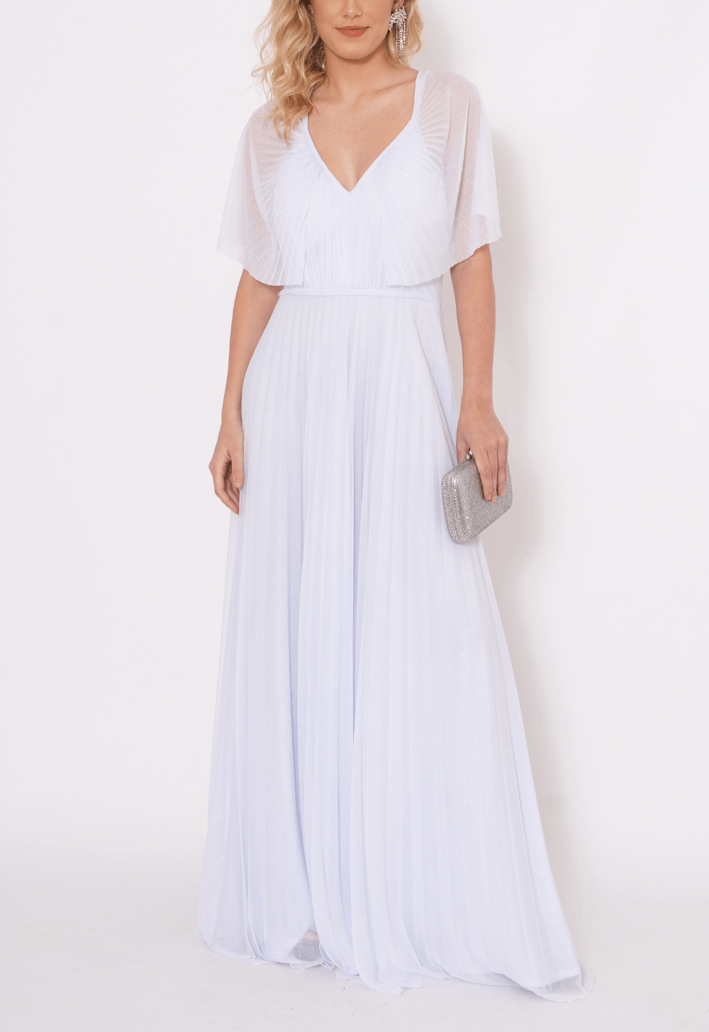 Vestido Robin longo Powerlook - gelo