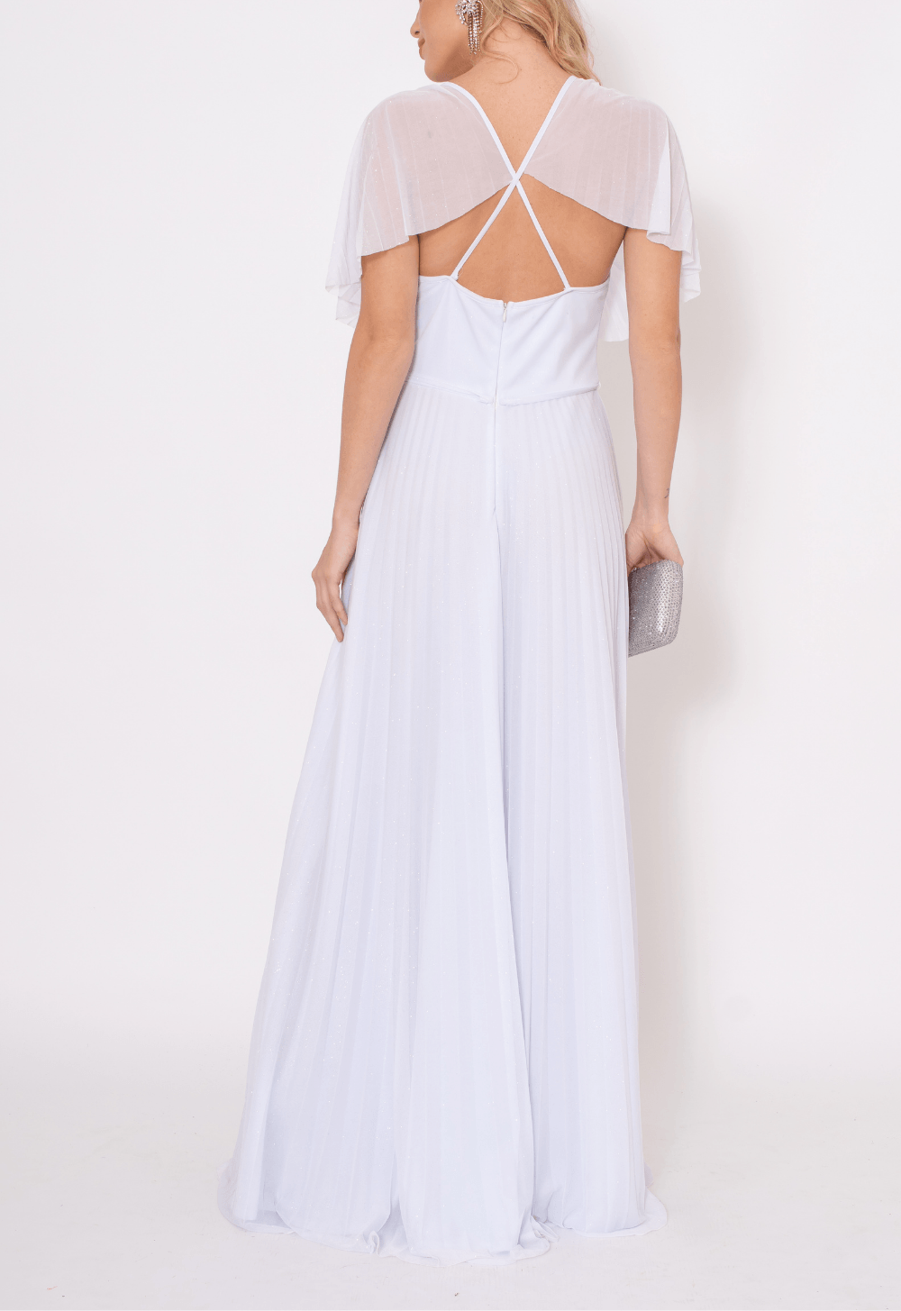 Vestido Robin longo Powerlook - gelo